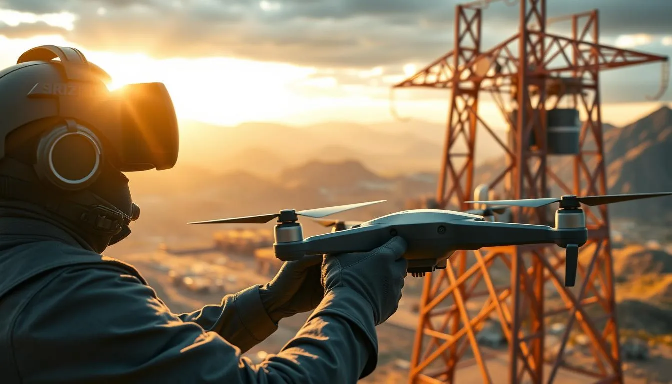 Experience Realistic Power Tower Drone Simulator Training